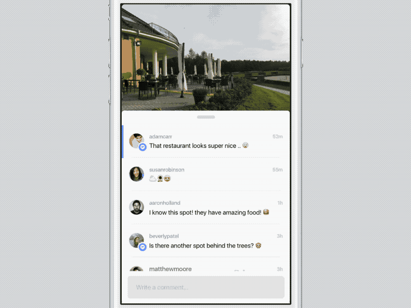 Pinned Comments in 360° Photo by Eike Drescher on Dribbble