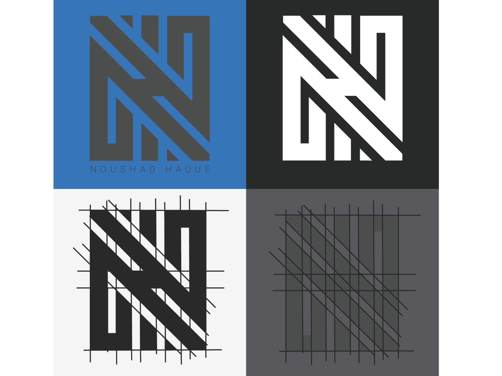 NH Letter Logo by Sadequl on Dribbble
