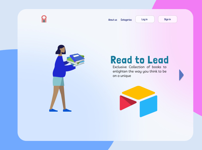 Book Reading Webpage by OgonekMedia on Dribbble
