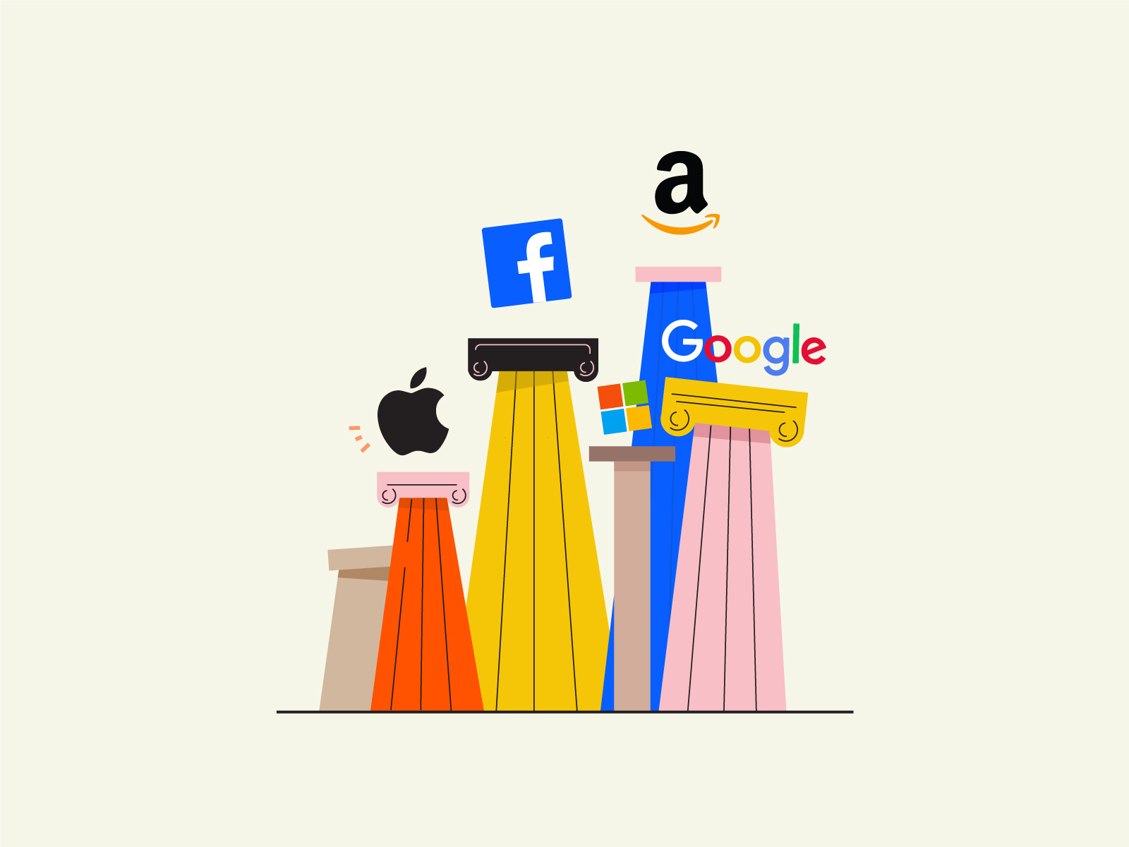 Technology Giants by Aleksandra Savic on Dribbble