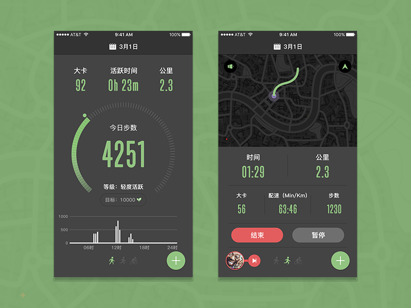 Running UI by Robbin on Dribbble