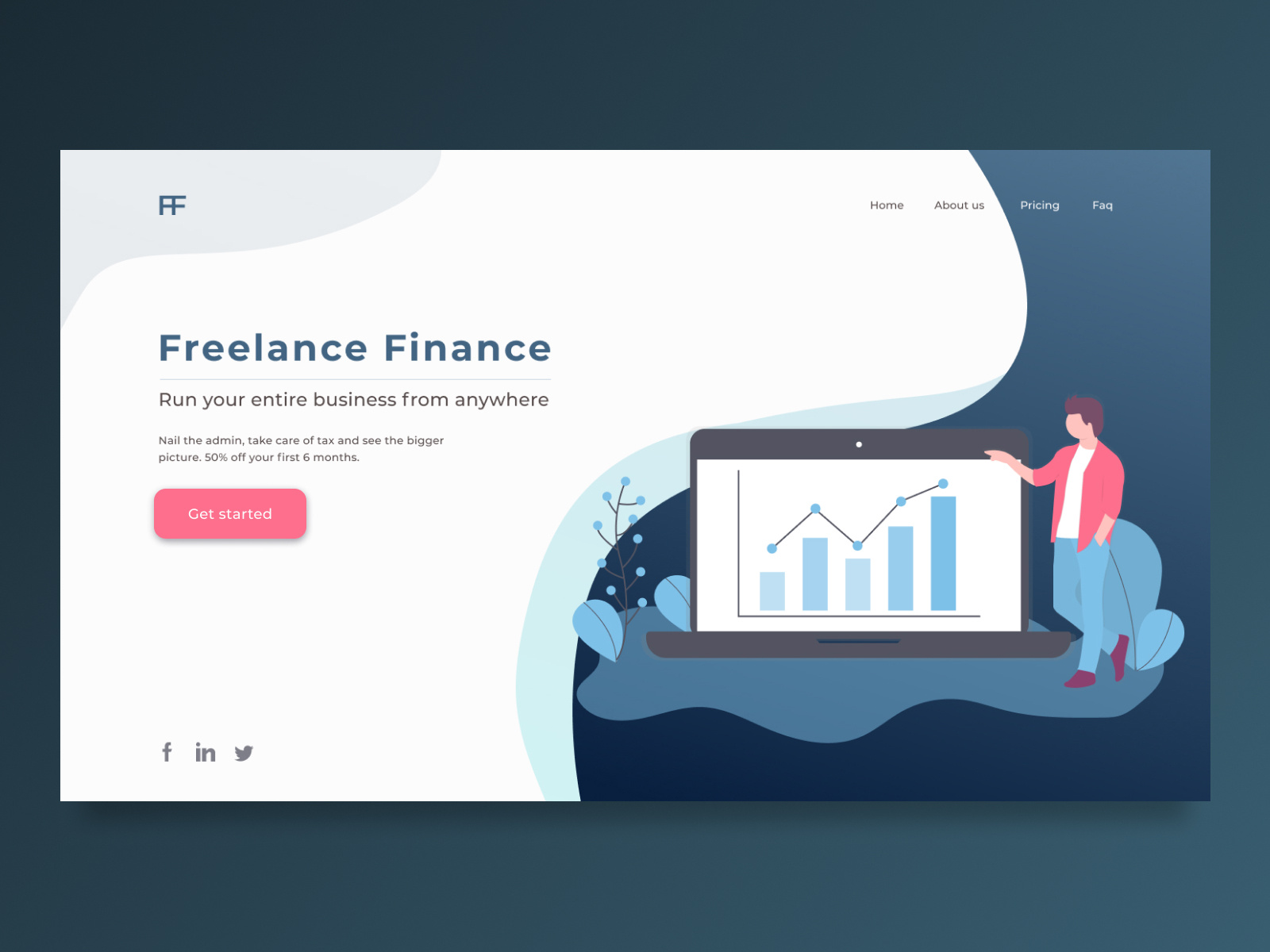 Finance Home Page by Fraser Coutts on Dribbble