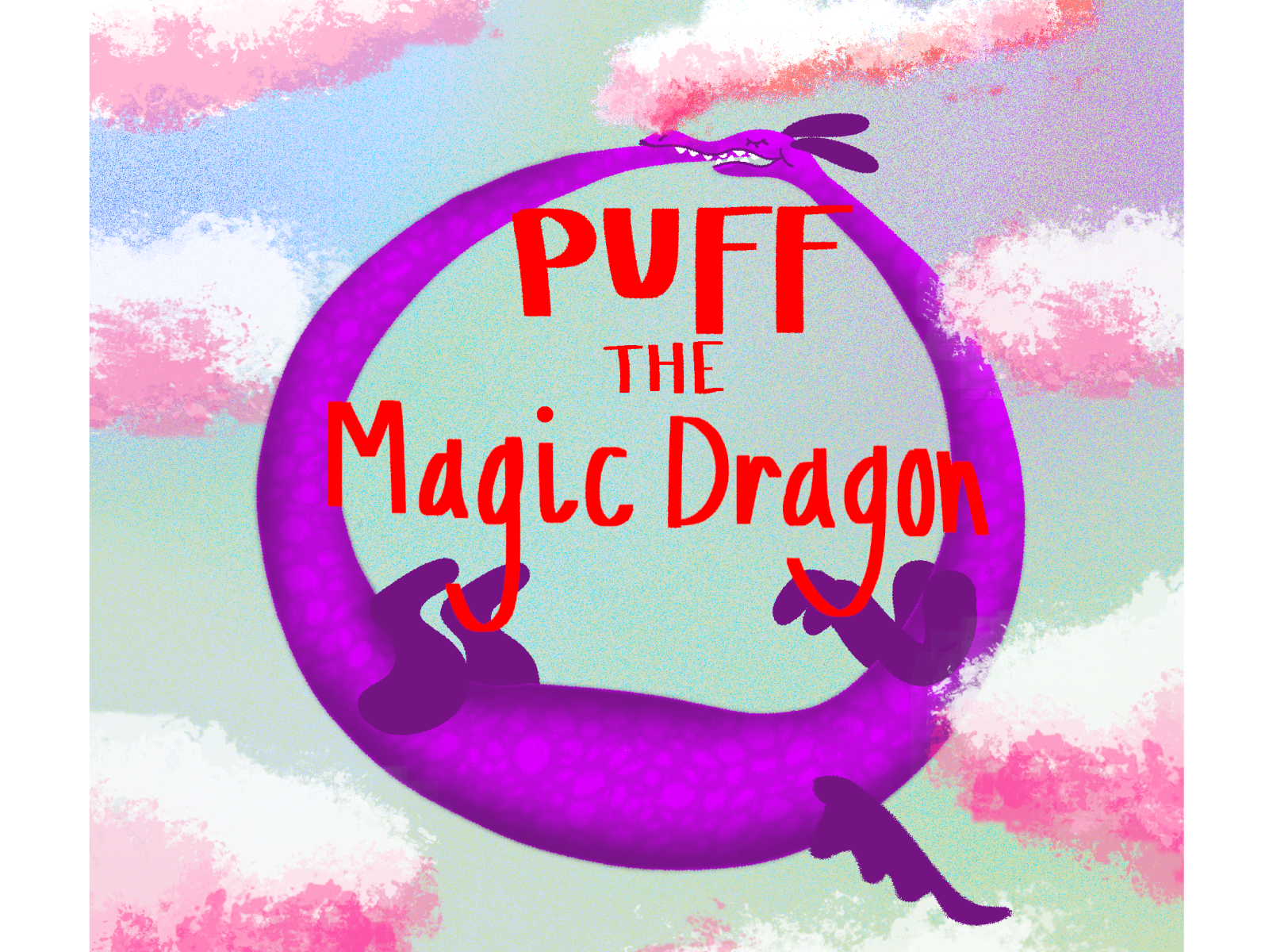puff the magic dragon by Beth on Dribbble
