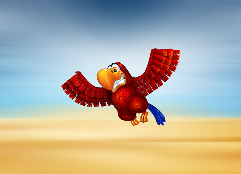 Iago parrot as a slot machine symbol by artforgame on Dribbble