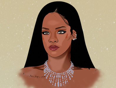Rihanna by Kristina on Dribbble