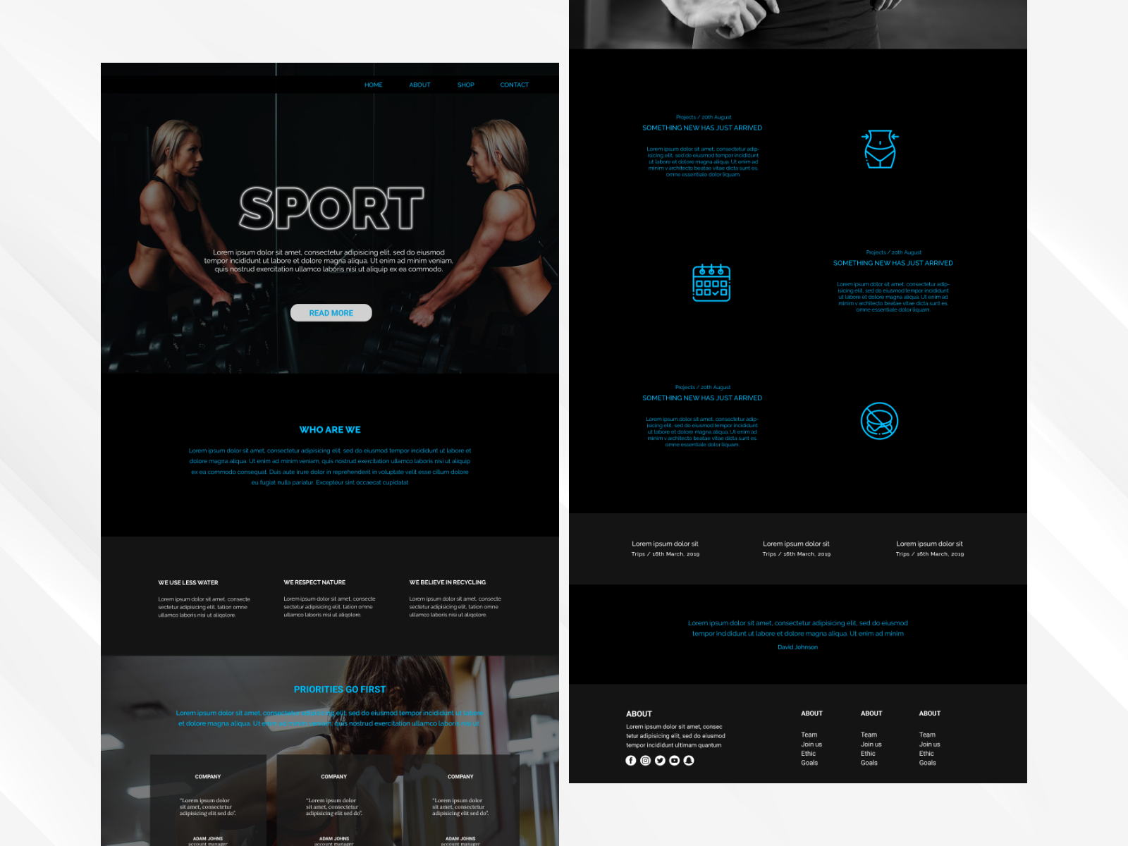 Sports Based Concept by Designer_beni on Dribbble