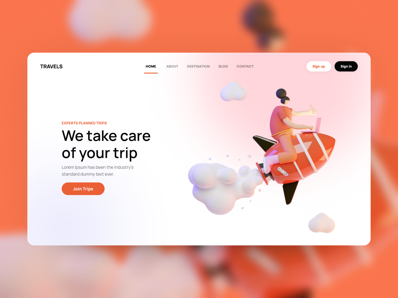 Hero Header by Garvit Chouhan on Dribbble