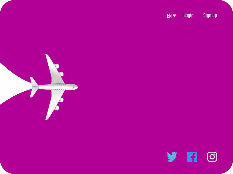 The airplane travel concept by Shivam Singh on Dribbble
