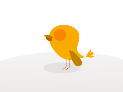 Dribbble Bird by Diana on Dribbble