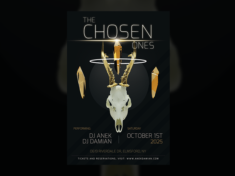 The Chosen Ones — Party Flyer Design Template by Alfie Robles on Dribbble