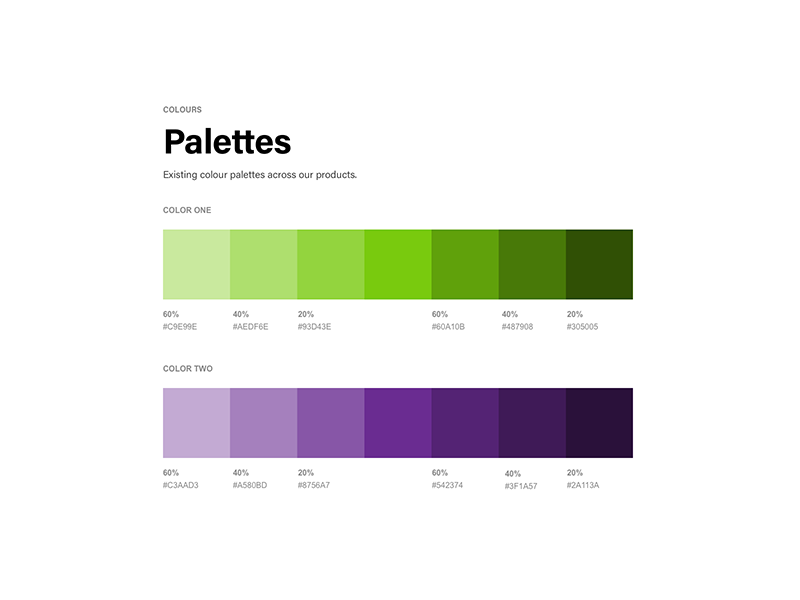 Brand Palettes by Tania Richardson on Dribbble