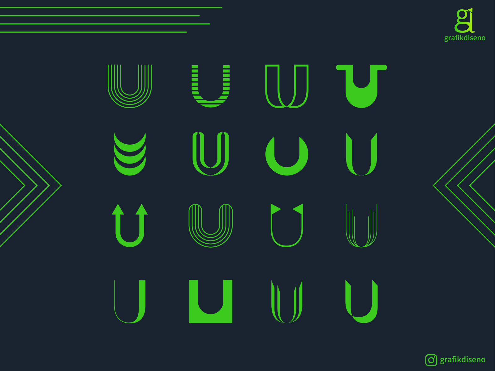 Single Letter U by grafikdiseno on Dribbble