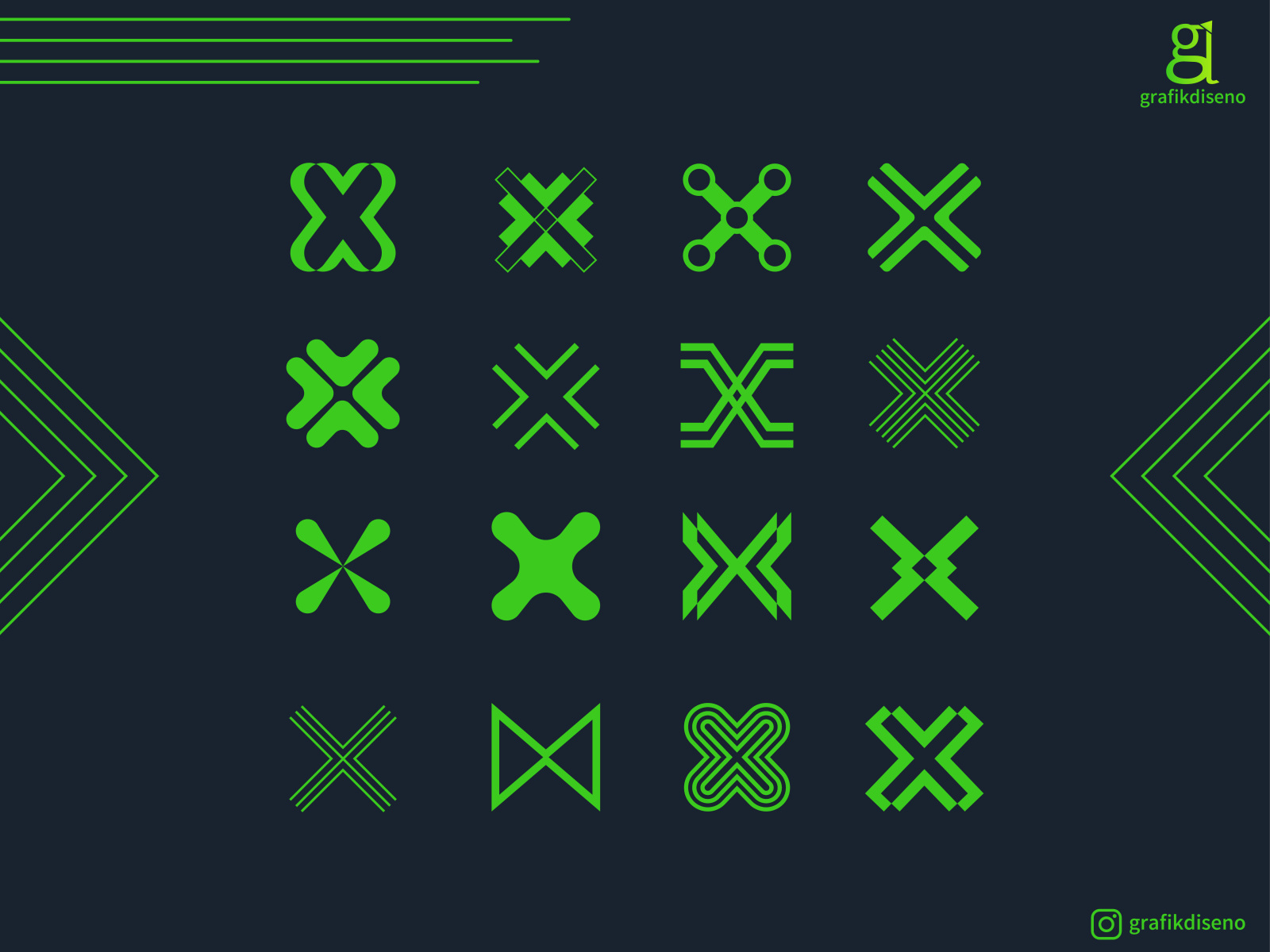 Single Letter X by grafikdiseno on Dribbble