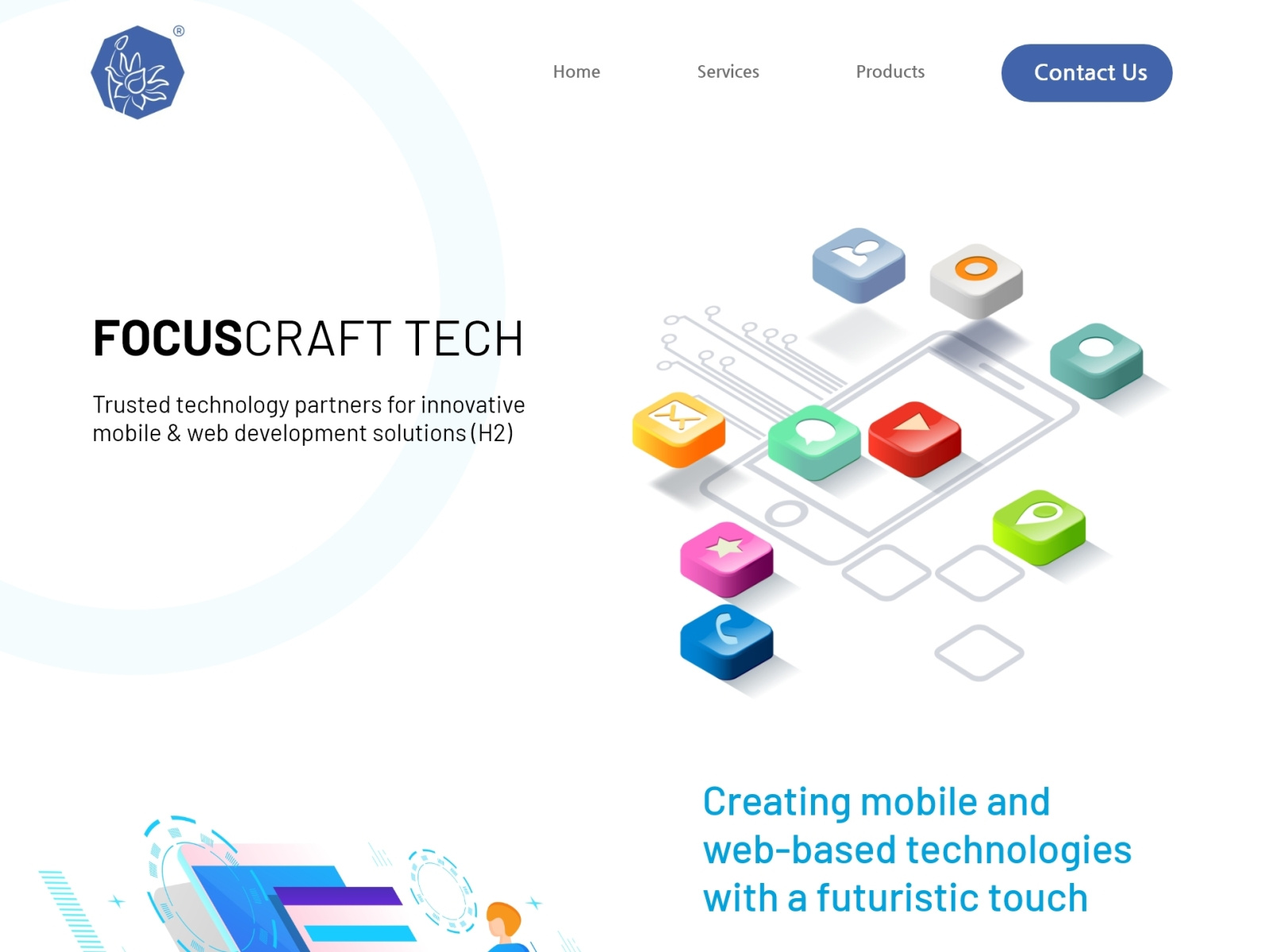 Focus Craft Tech by Priyanka on Dribbble