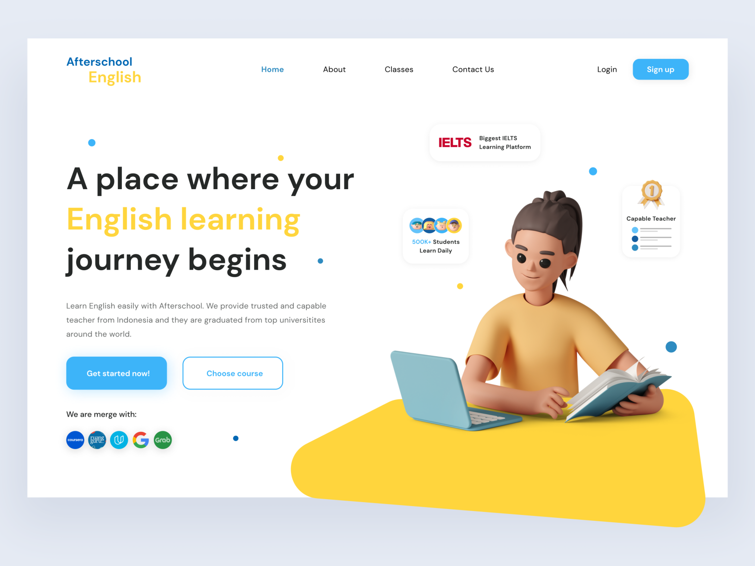After School Learning Website by Azzura Samiatunnisa for Visoeal Studio ...