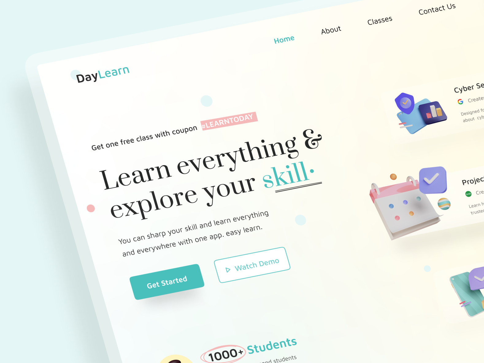 DayLearn | Learning Website by Azzura Samiatunnisa for Visoeal Studio ...