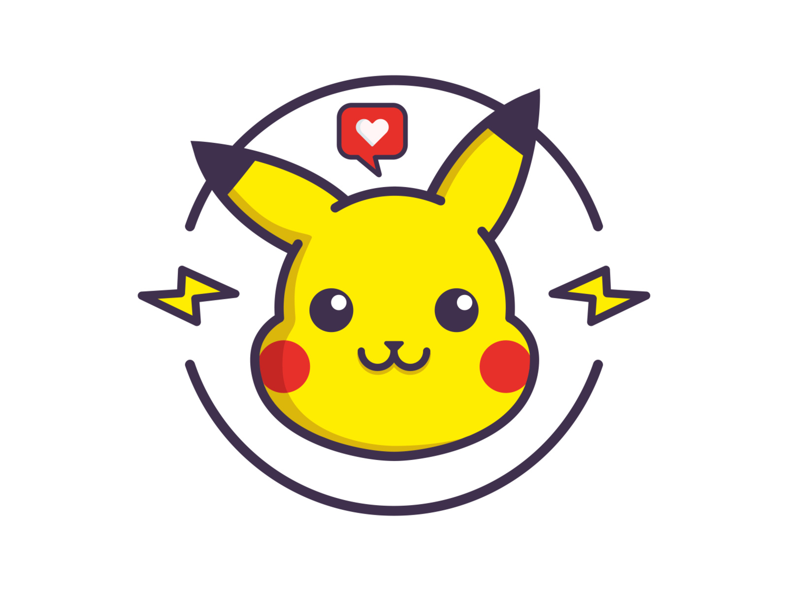 Pikachu Icon by Daniel Barrera on Dribbble