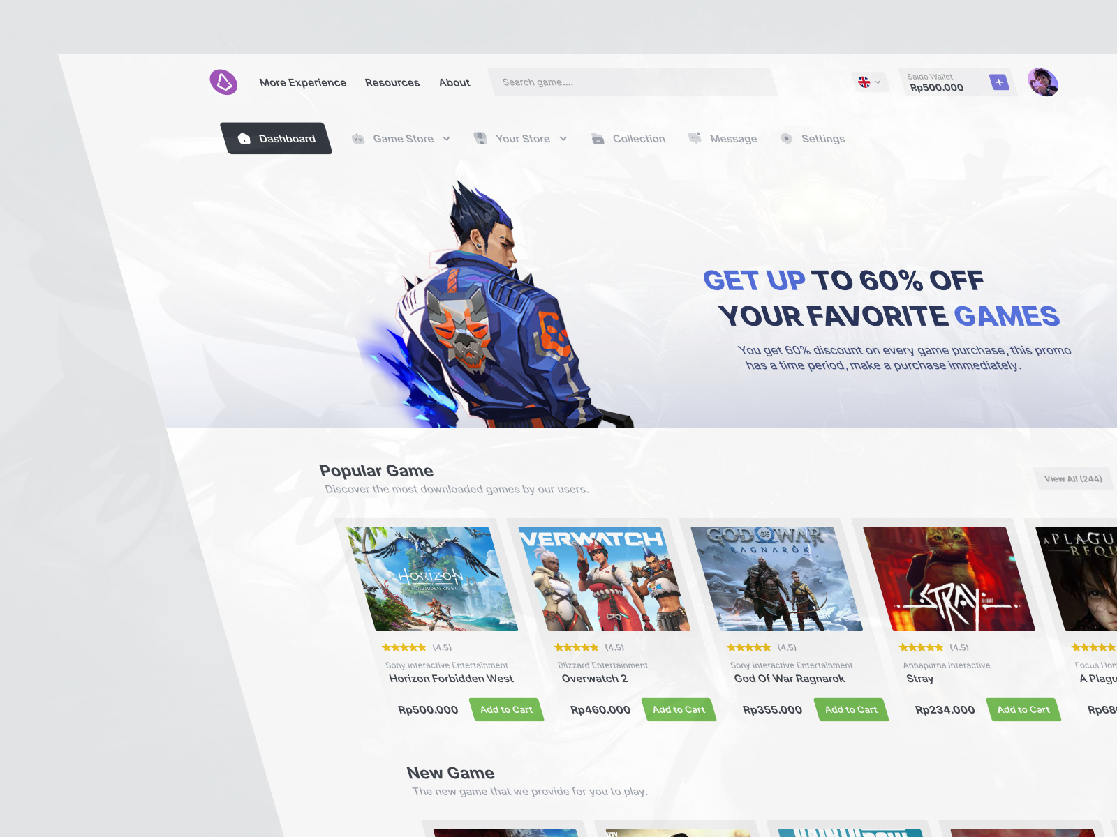 Game Store - Web Design by Calvin Andreas 💥 on Dribbble
