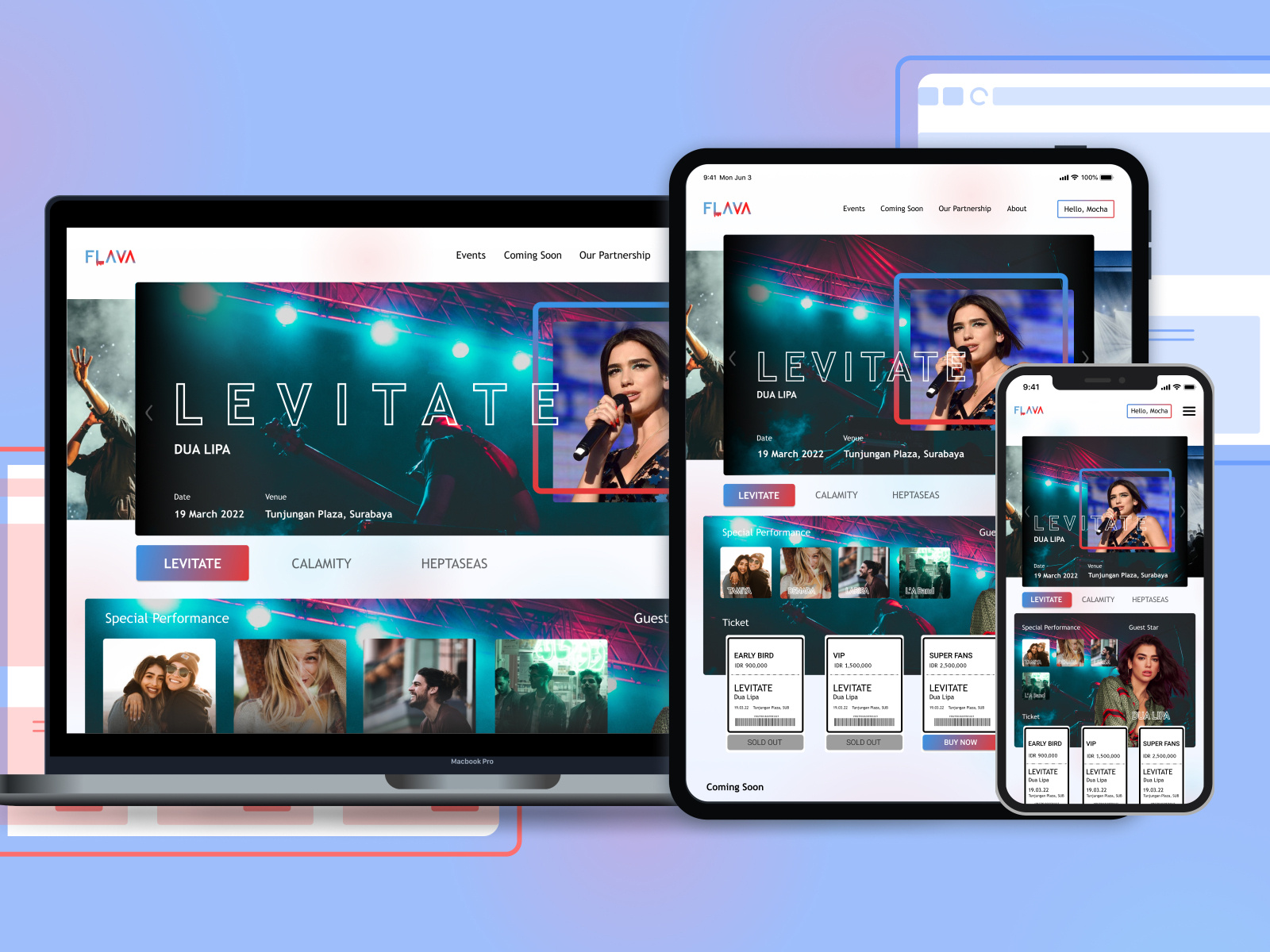 Responsive Music Event Website by Alfi on Dribbble