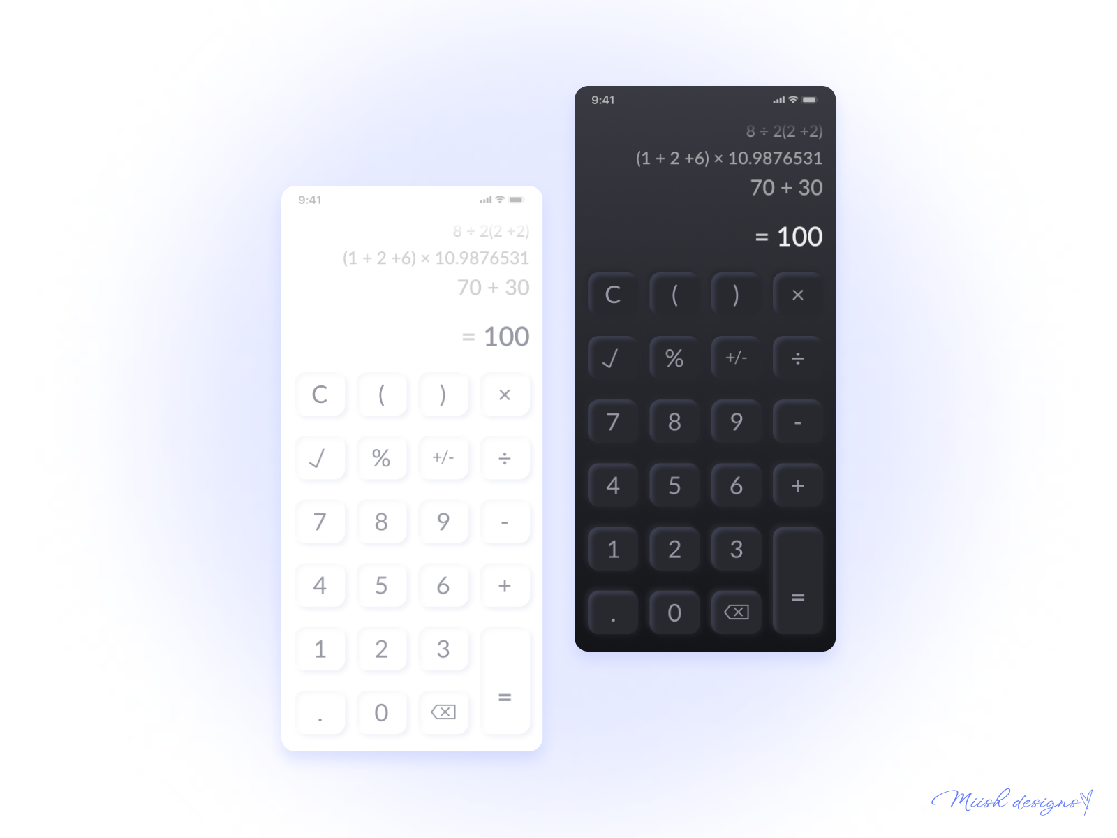 Calculator Design by Amisha on Dribbble