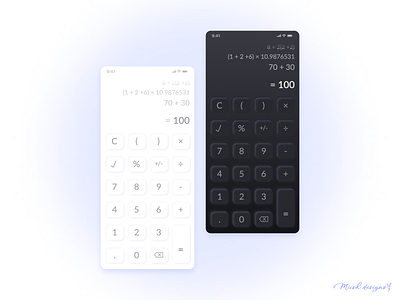 Calculator Design by Amisha on Dribbble