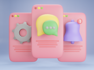 3D UI Design Illustration by fijaya studio on Dribbble