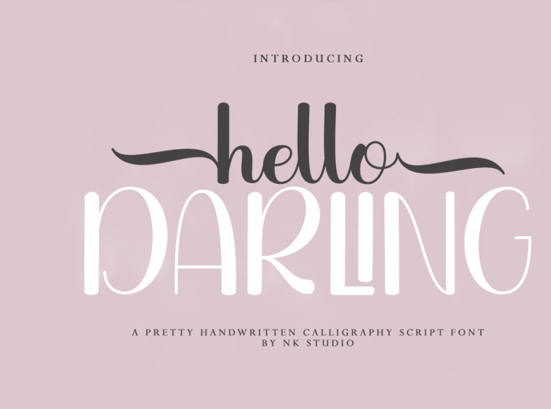 Hello Darling by NK Studio on Dribbble