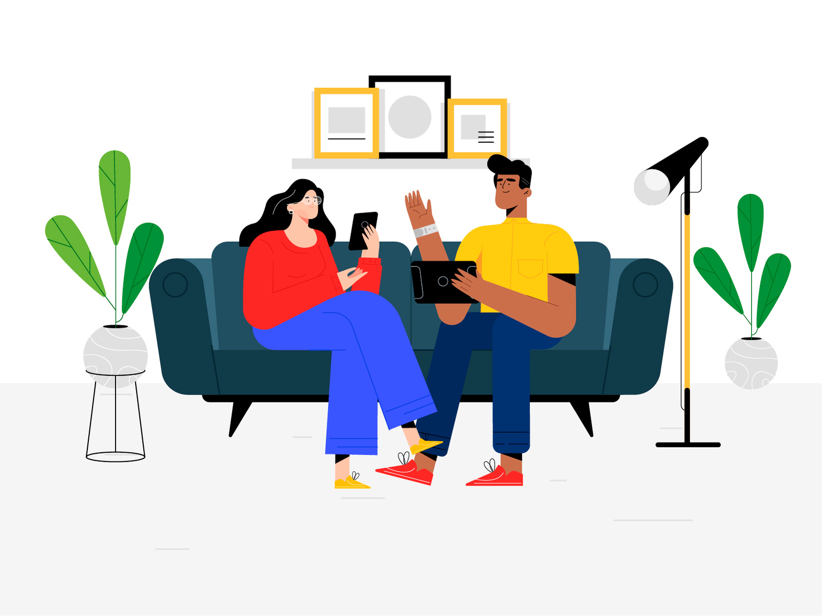 Characters at work by Carolina Contreras on Dribbble