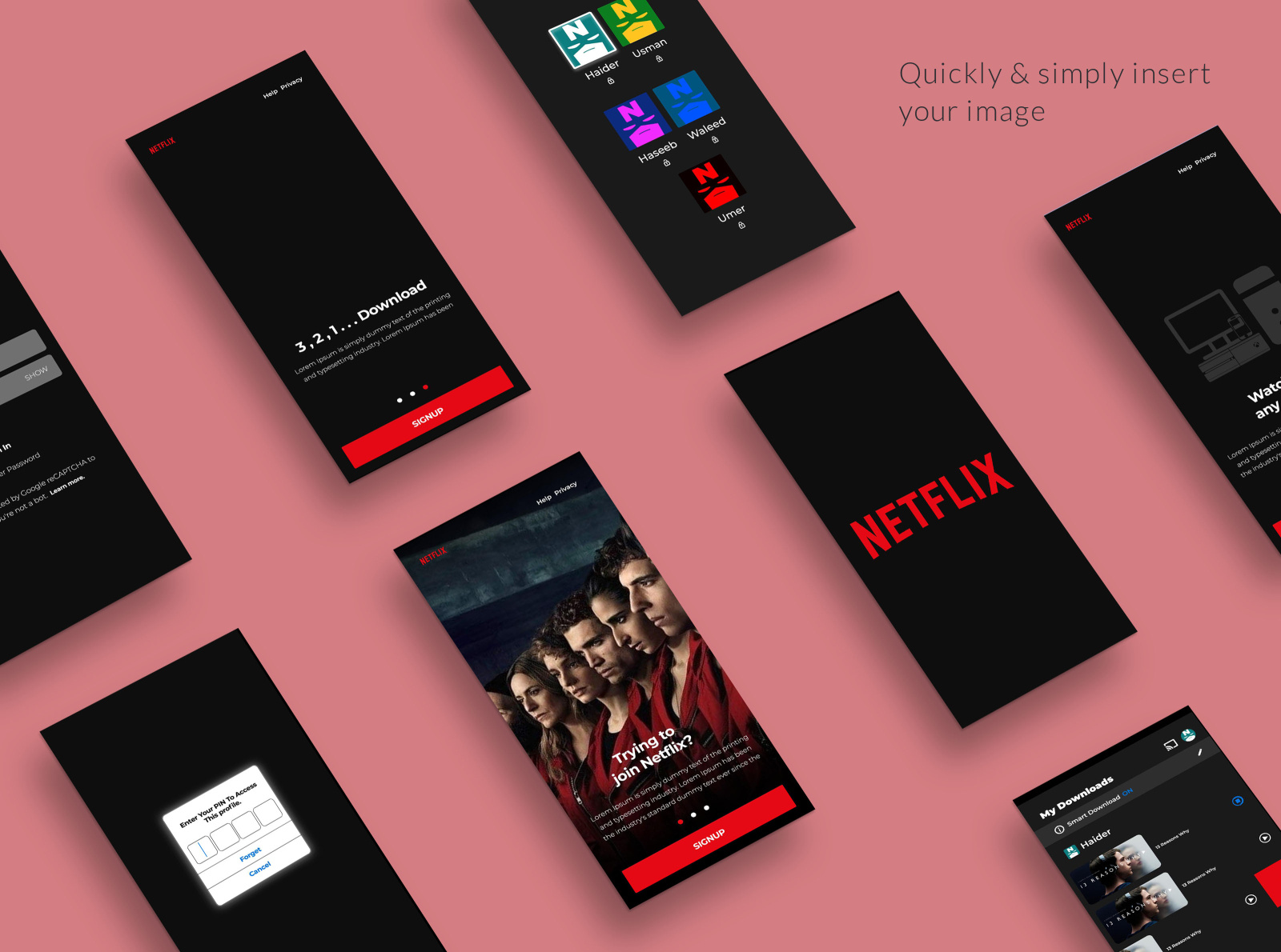 Netflix design ideas in mockups by Haseeb Qureshi on Dribbble
