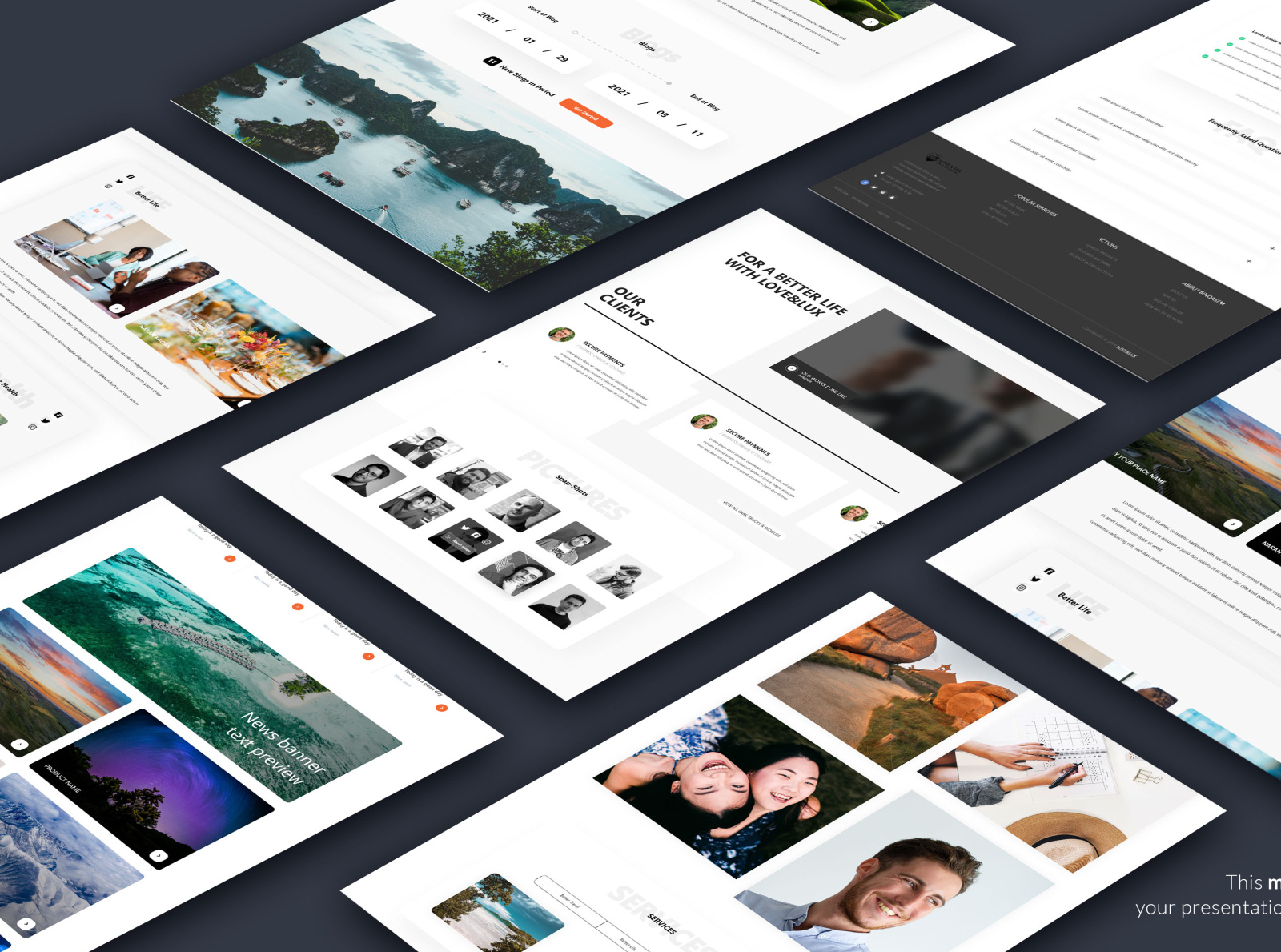 Landing page design in mockups by Haseeb Qureshi on Dribbble