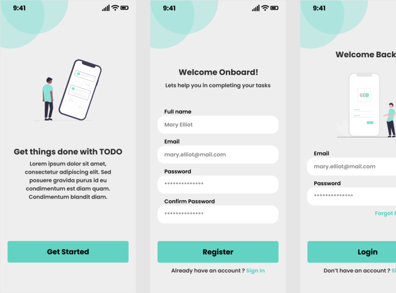Mobile app design by Haseeb Qureshi on Dribbble