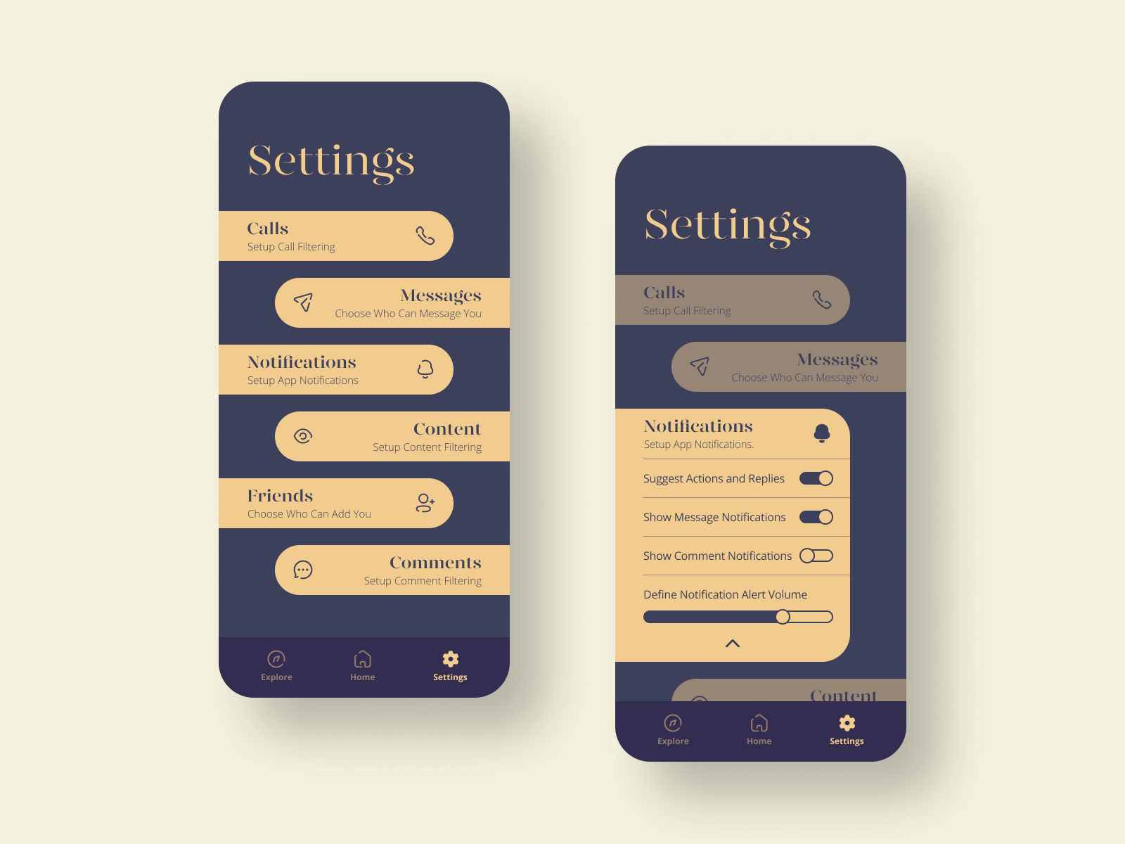Daily UI Challenge #007 - Settings by Gabriel Morais on Dribbble