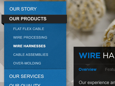 Sub-Page Navigation by chad on Dribbble