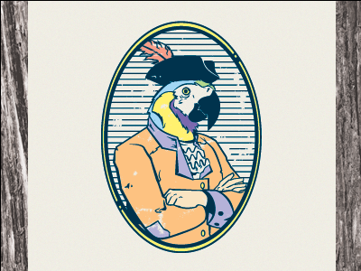 Ironic Parrot logo by chad on Dribbble
