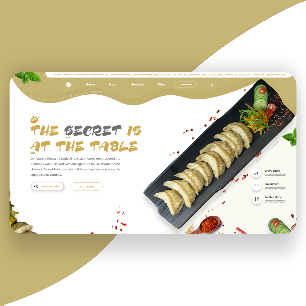 Chinese Food Webstie UI by Akshansh Shrivastava on Dribbble