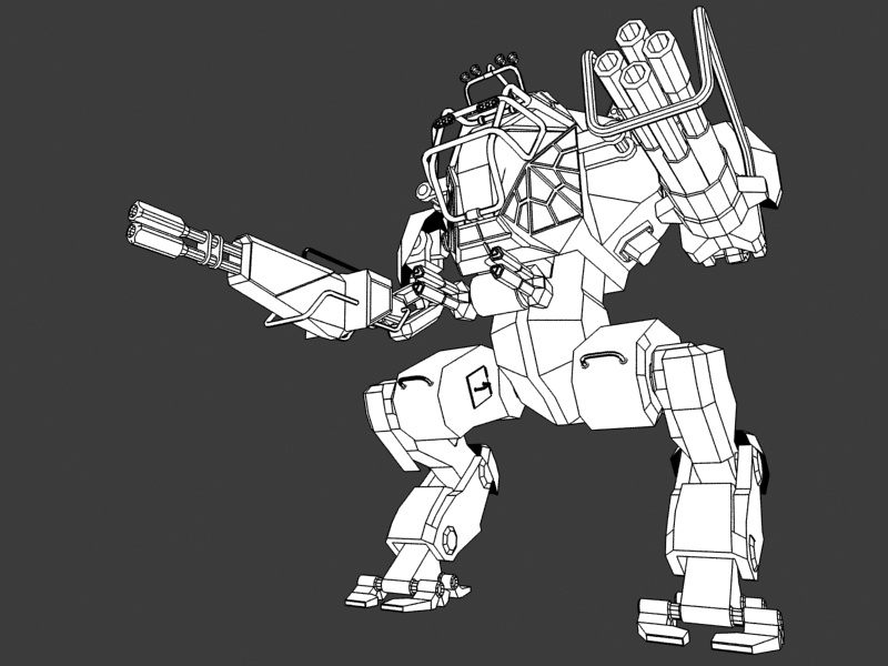 My Mech (no textures) by EVGENIYUS on Dribbble