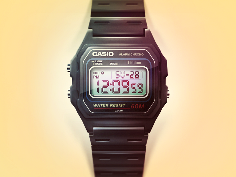 Casio Clock by EVGENIYUS on Dribbble