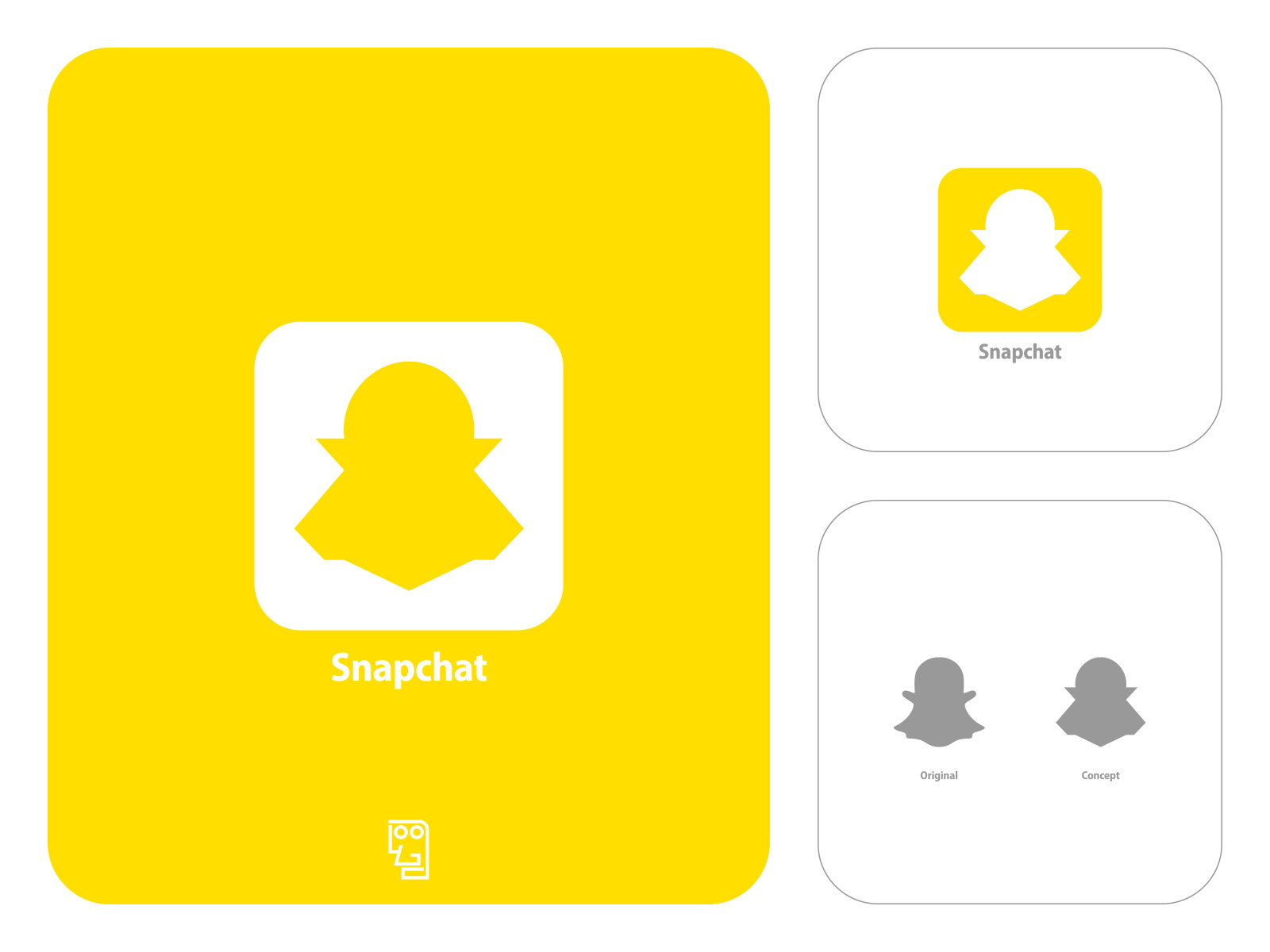 Snapchat Logo Redesign by LOGO Redesign Studio on Dribbble