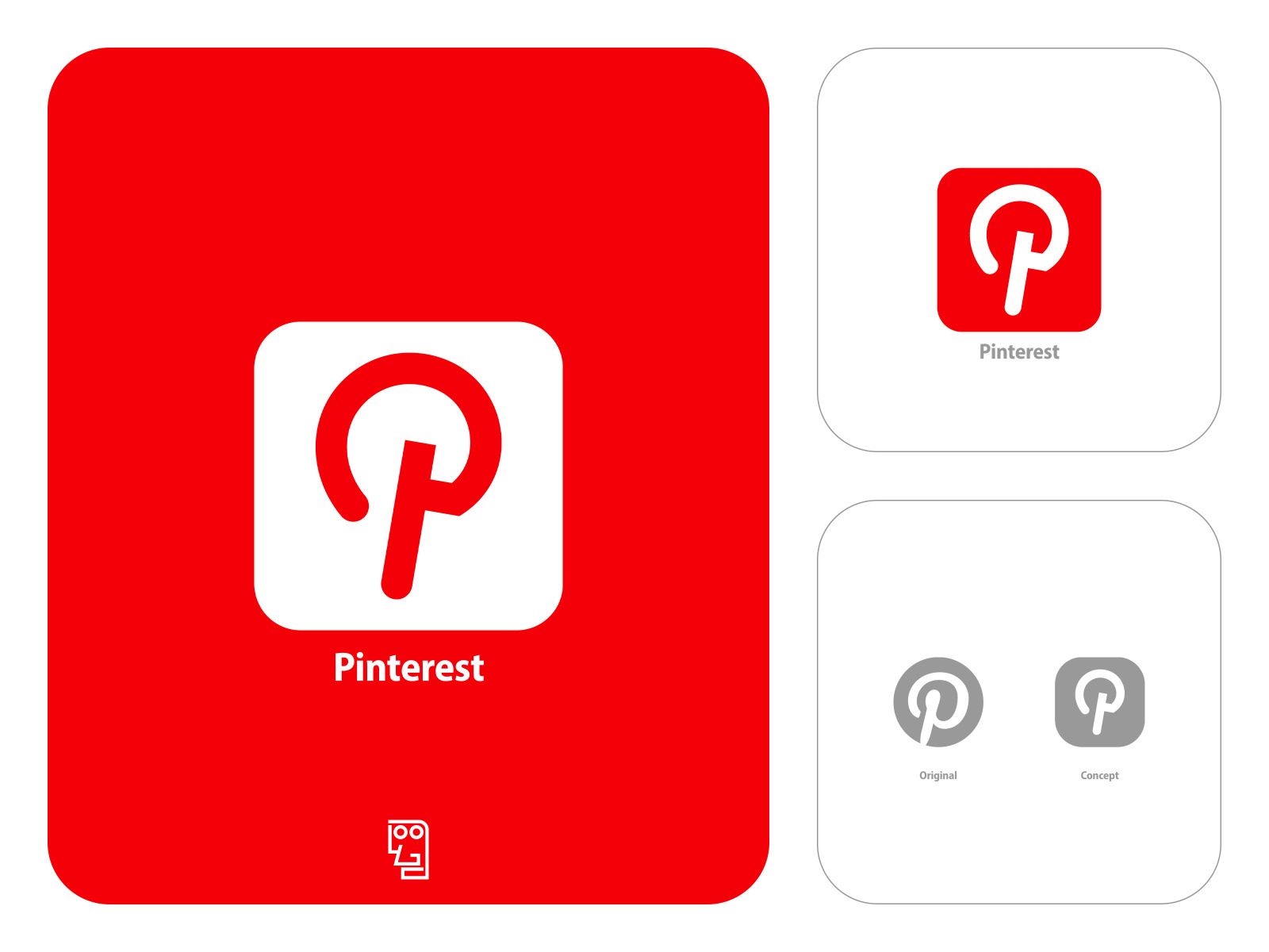 Pinterest Logo Redesign by LOGO Redesign Studio on Dribbble