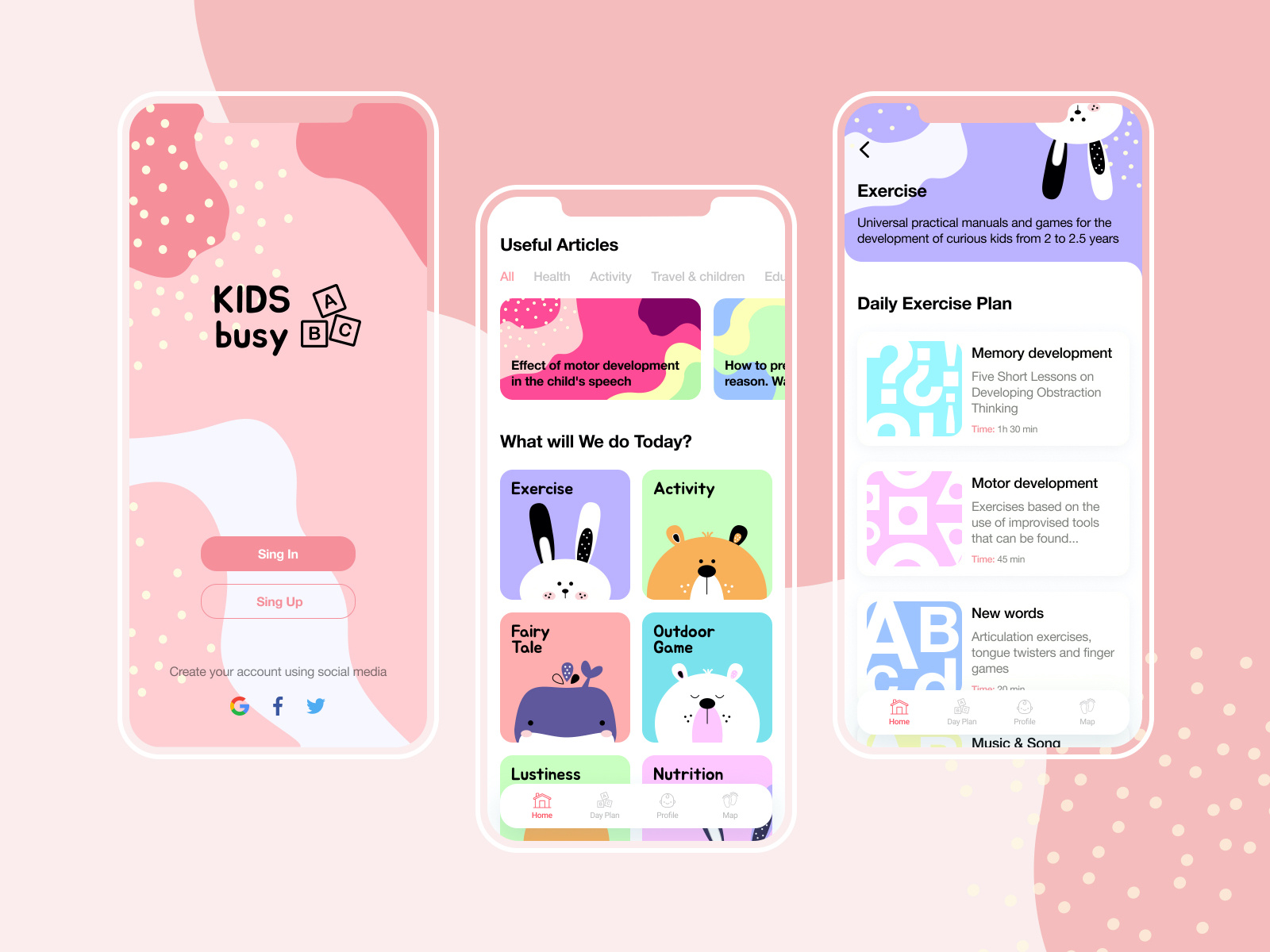 Kids Busy App by Maria Bobko on Dribbble