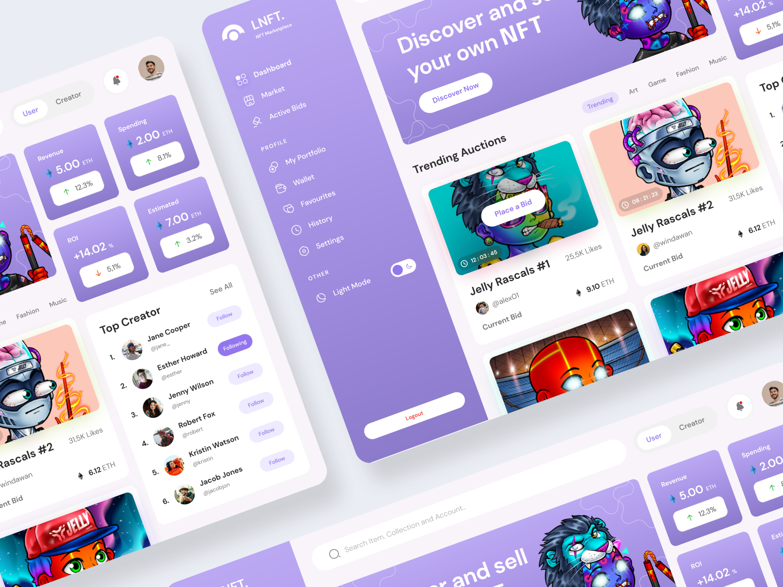 NFT Dashboard by Tri Aditya 🏅 on Dribbble