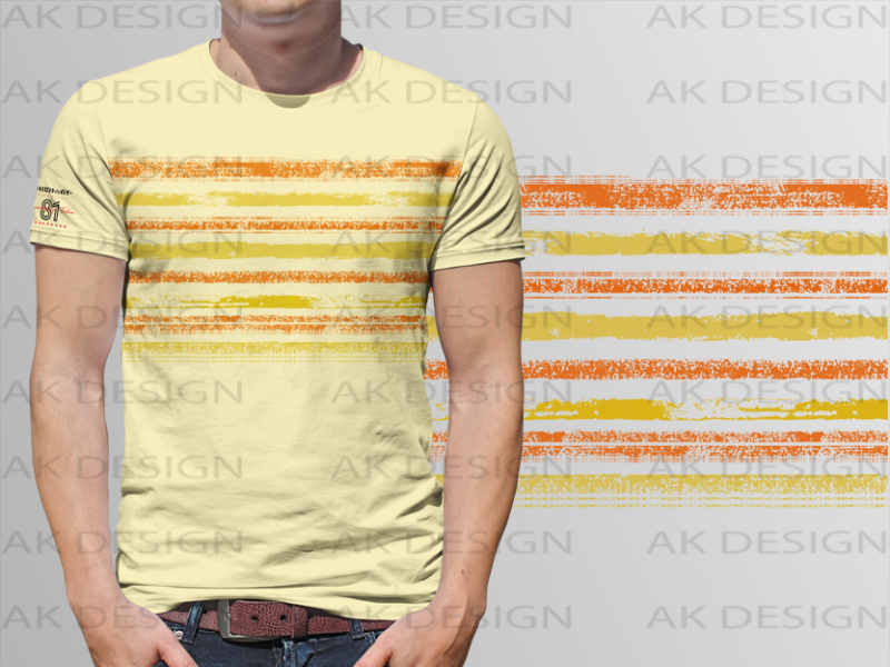 Allover Stripe T shirt Design 02 by Anjan Biswas on Dribbble