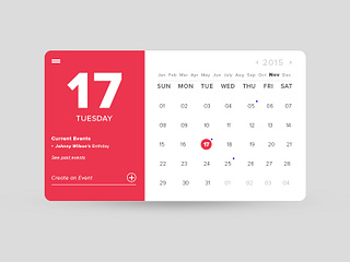 Calendar by Naseer Ahmed on Dribbble