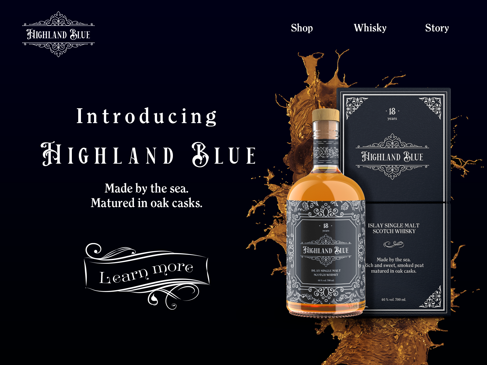 Highland Blue Whisky by Ditte Jørgensen on Dribbble