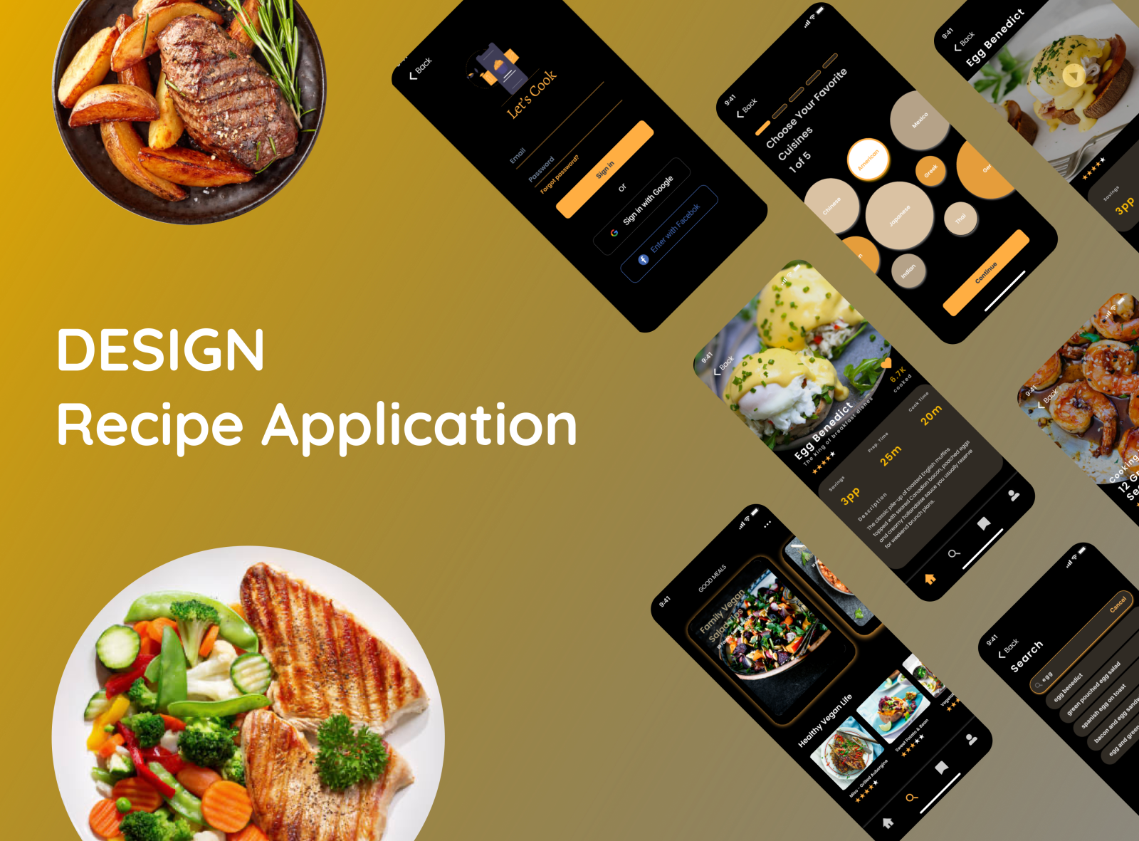 Let's Cook - Recipe Application Designs by San Uma on Dribbble
