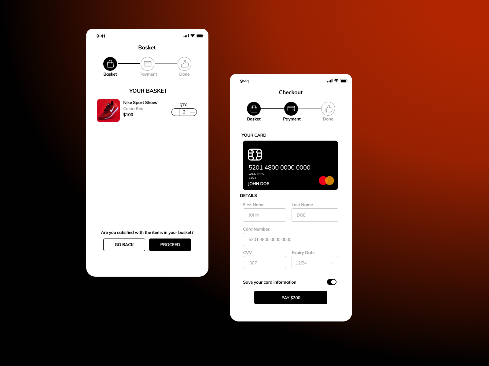 Checkout Mobile Screen by Mbete Malu on Dribbble