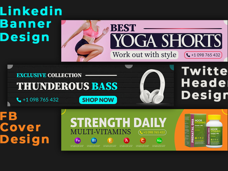 Social Media Banners by Gm Rabbani on Dribbble