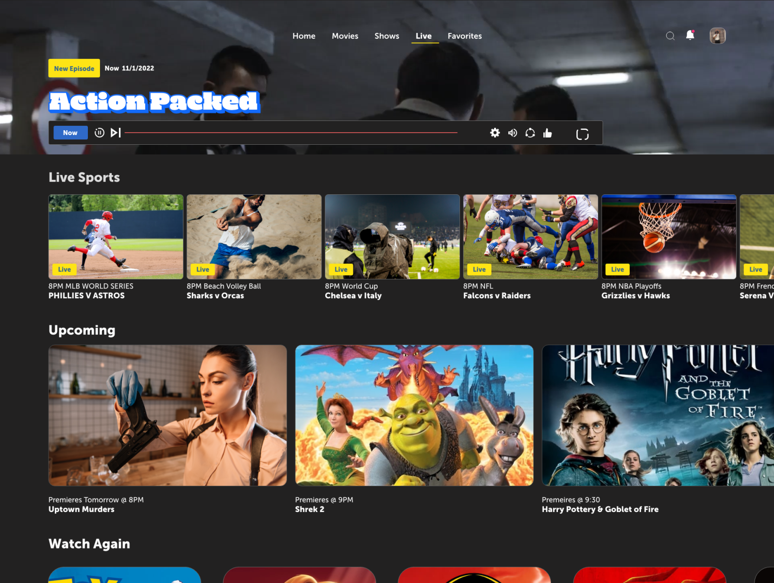 Live Stream Dashboard by Nia Smith on Dribbble