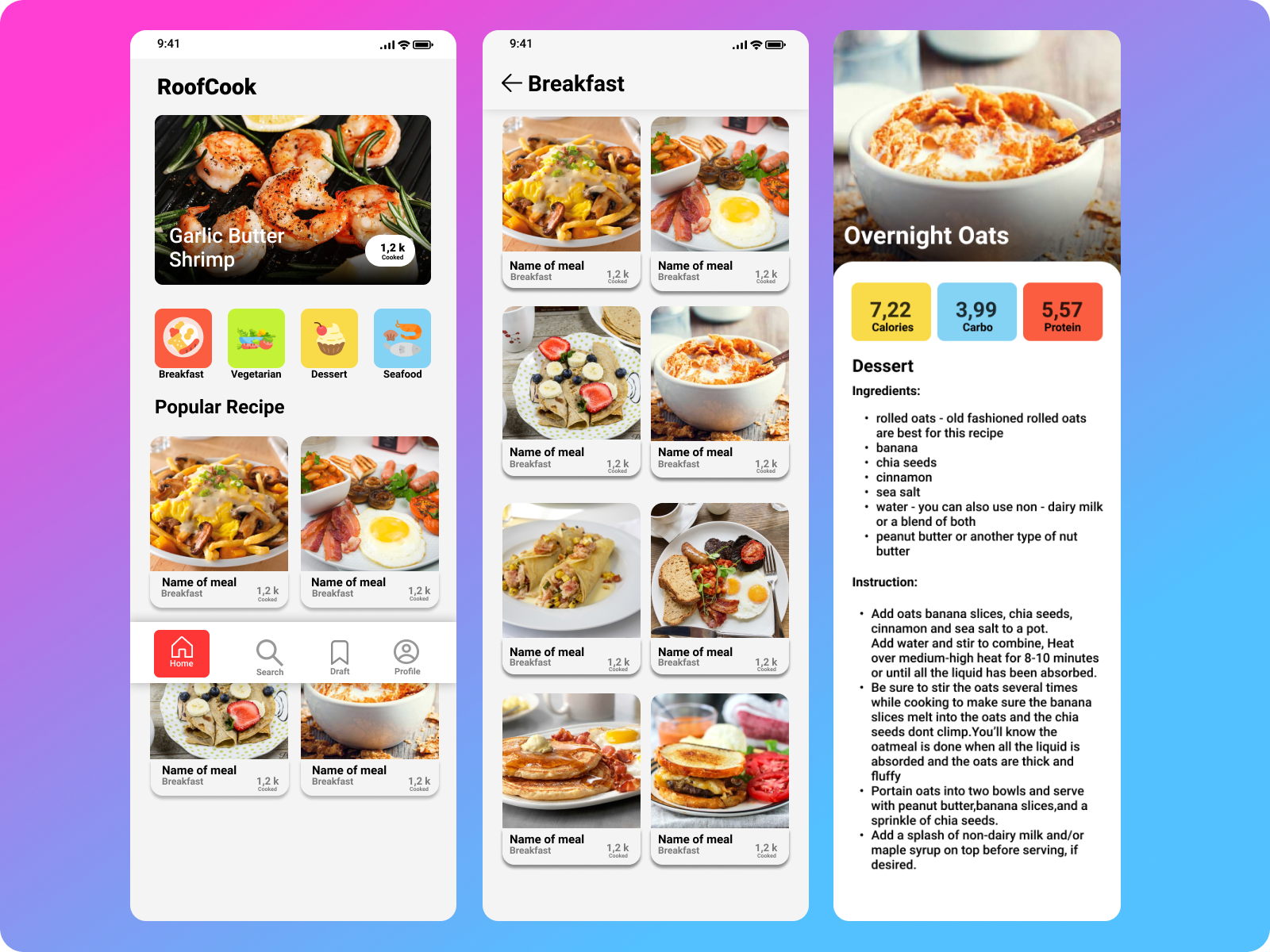 Recipe App 1 By AnbyaAdzka On Dribbble recipe-app-1-by-anbyaadzka-on-dribbble
