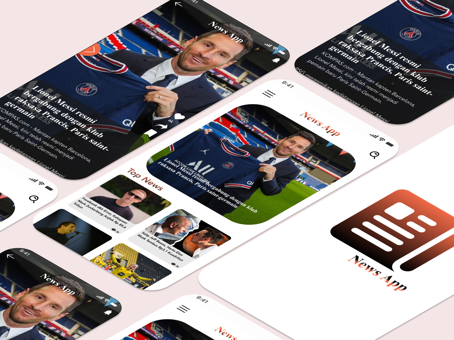 News App design by Yazn Balfas on Dribbble